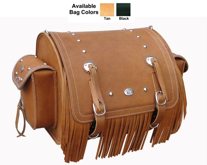 #72 Studs/Conchos/Lid Fringe w/ Side Bags Indian Chief Trunk Bag – Boss ...